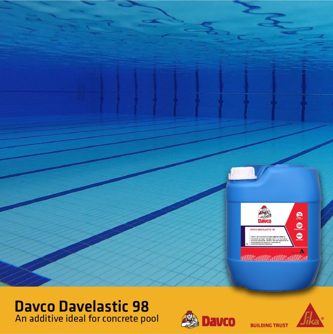 Davco tile adhesive for submerged area - Buildex.my