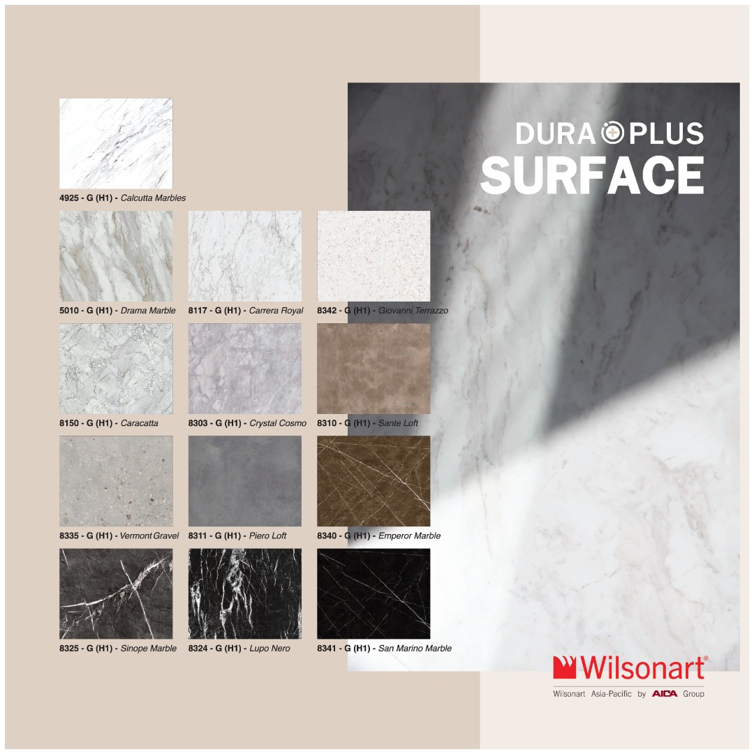 WilsonArt Duraplus Ultra Long Lasting Surfaces | Buildex.my