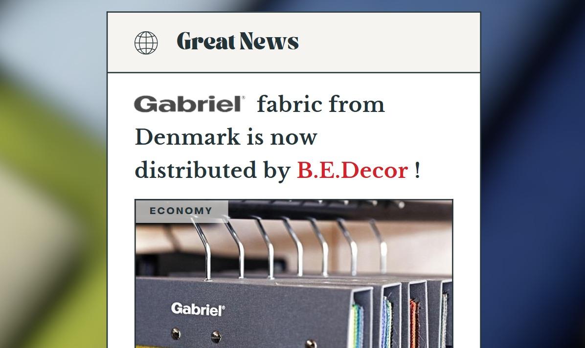 Gabriel Is A T20 Textile Made For The T20 Market. What Makes Them ...