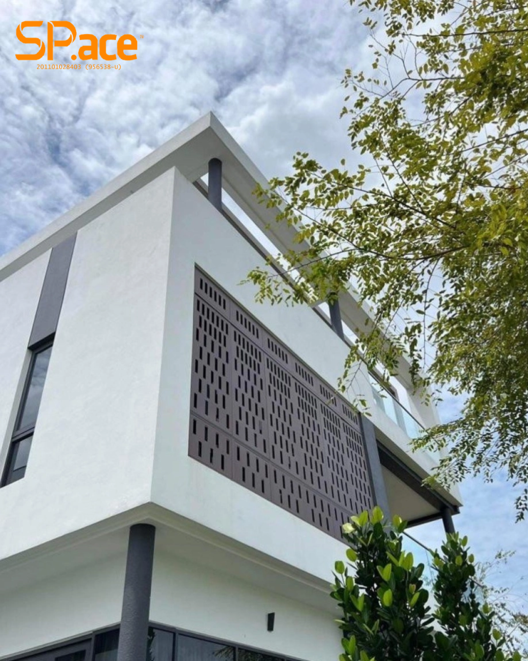 SPace Metal Shading Facade Panel | Buildex.my